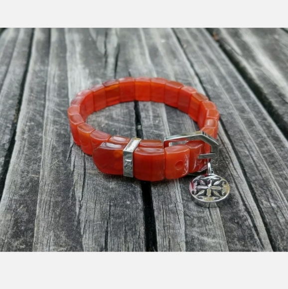 Rustic Cuff | Jewelry | New Rustic Cuff Brick Red Stone Mini Charay Rc ...